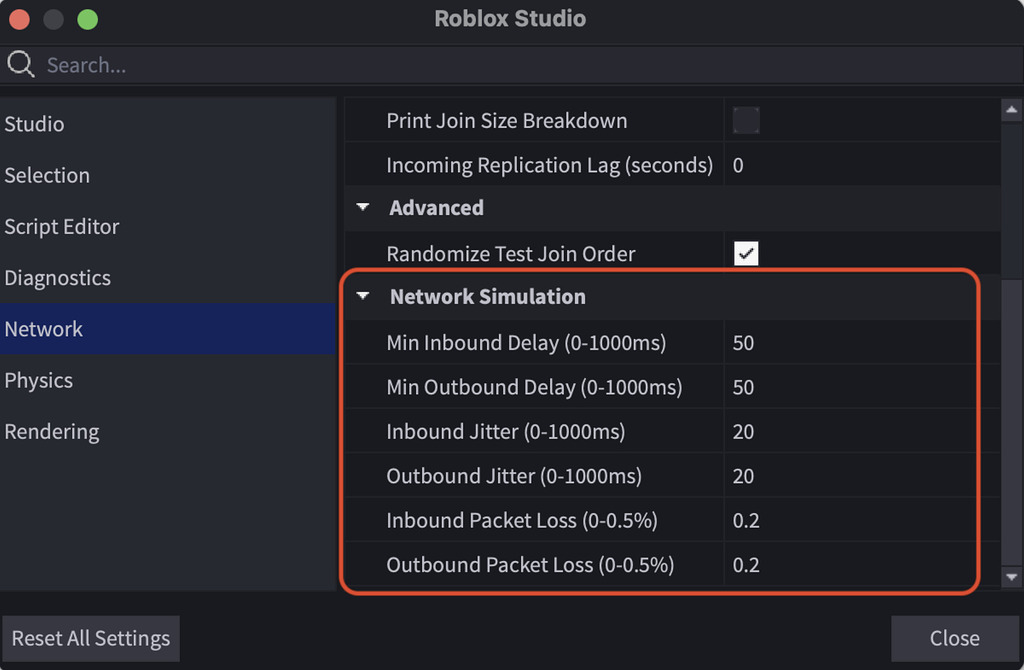 Expanding Network Simulation in Studio
